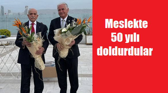 Demir ve Turan’a 50.yıl plaketi | Gazete Torbalı